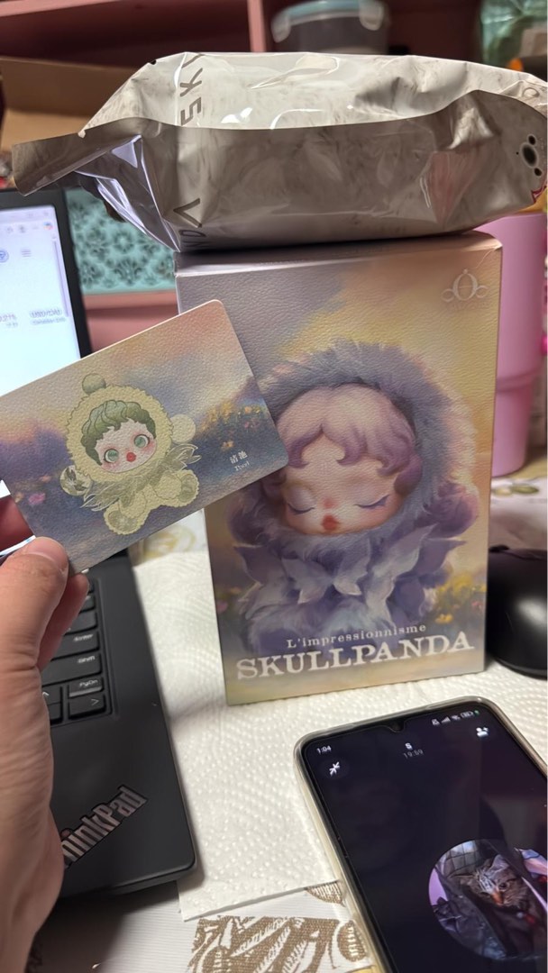 Skullpanda L'Impressionnisme Series plush doll pond and dawn, Hobbies ...