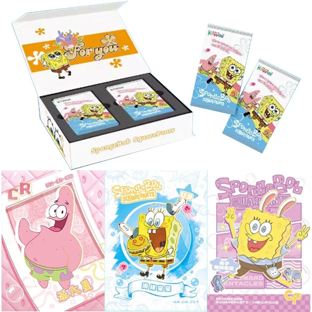 SpongeBob SquarePants Card Bob Patrick Star Squidward Puff Cute Funny ...