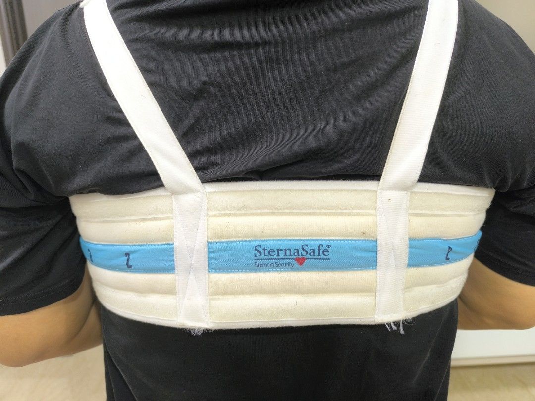 SternaSafe Chest Support Brace, Health & Nutrition, Braces, Support ...