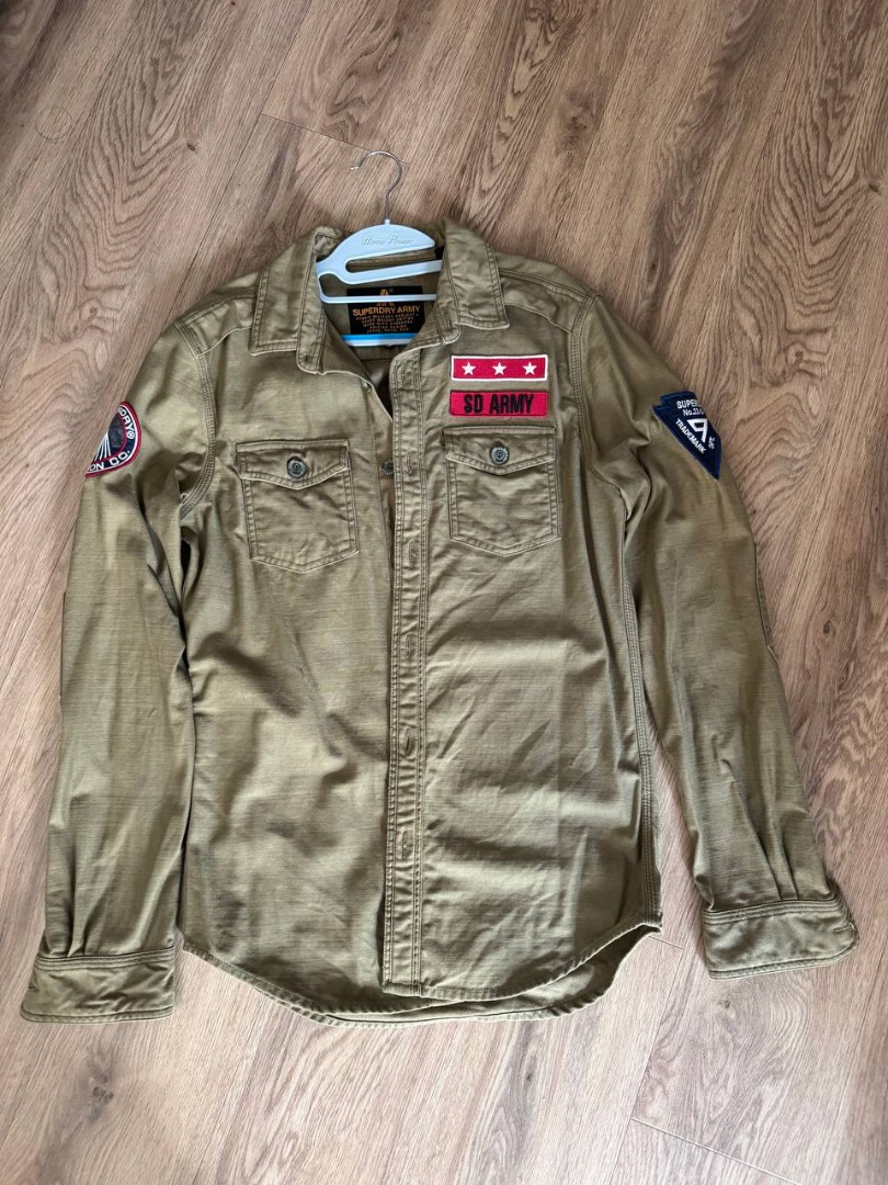 Superdry Army Men's Flight Jacket - Size S, Men's Fashion, Coats ...
