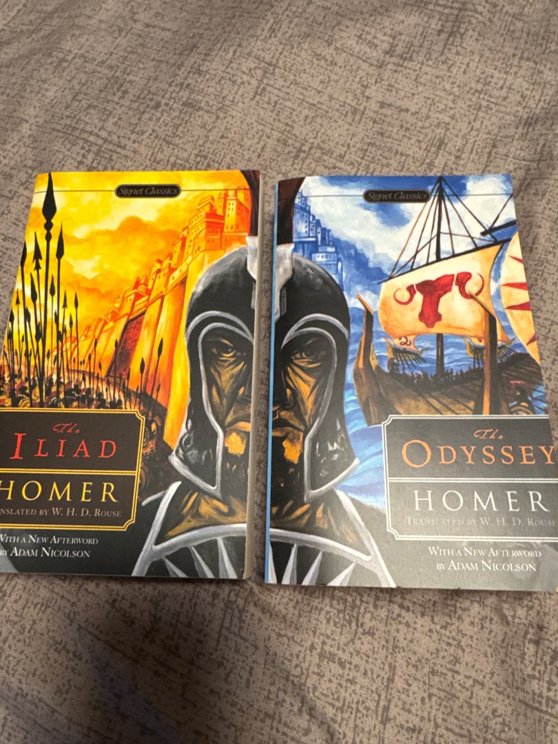 The Iliad & The Odyssey by Homer collectors set, Hobbies & Toys, Books ...