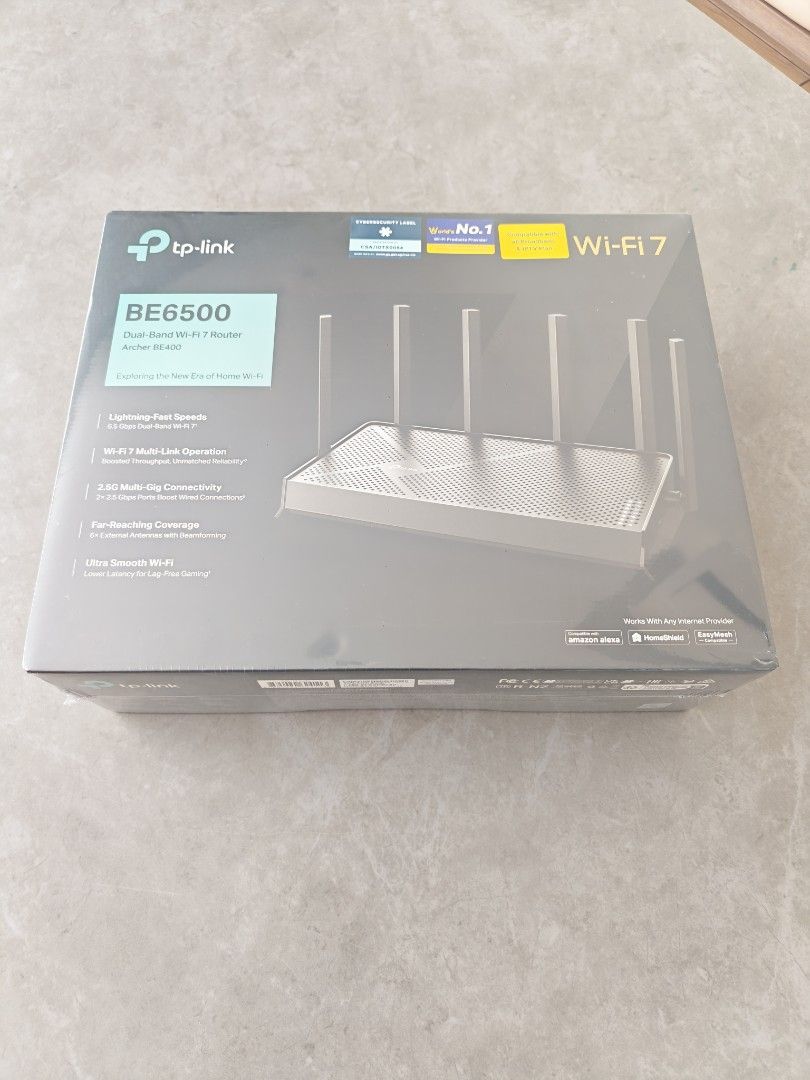 TP-Link BE400 BE6500 Wi-Fi 7 Router - Brand New sealed, Computers ...