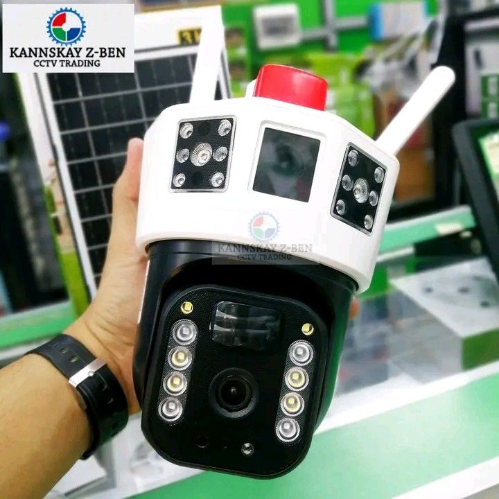 V380 Pro Solar Camera 3 Lens 4G SIM Card, Photography, Cameras on Carousell