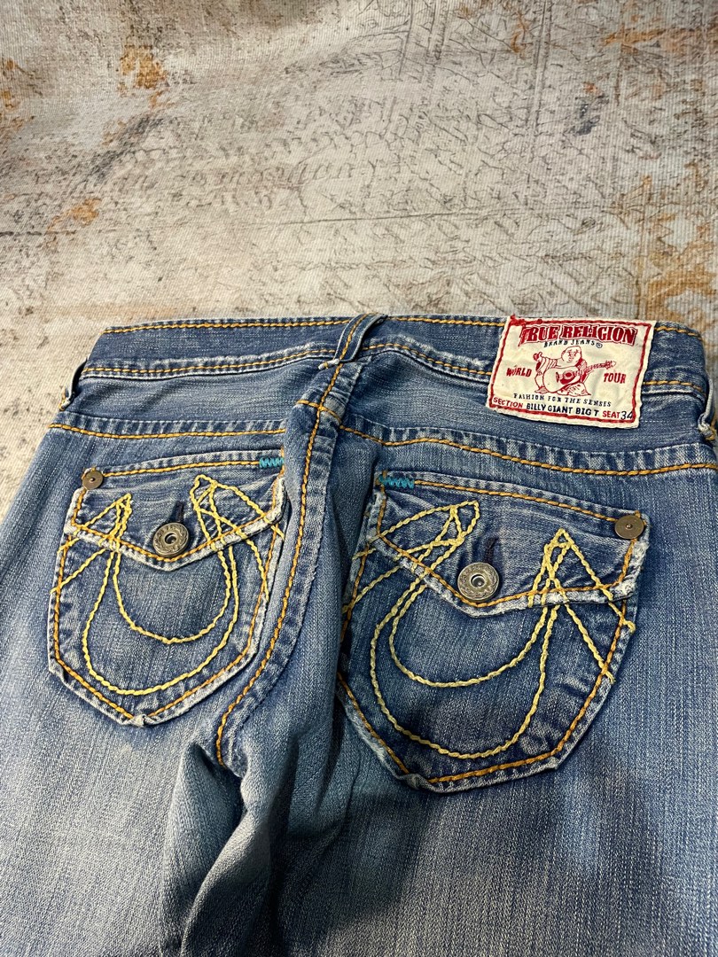 Y2K RARE!! TRUE RELIGION FLARED WEIRD LOGO CHIEF KEEF 2000S LIKE ROCK ...