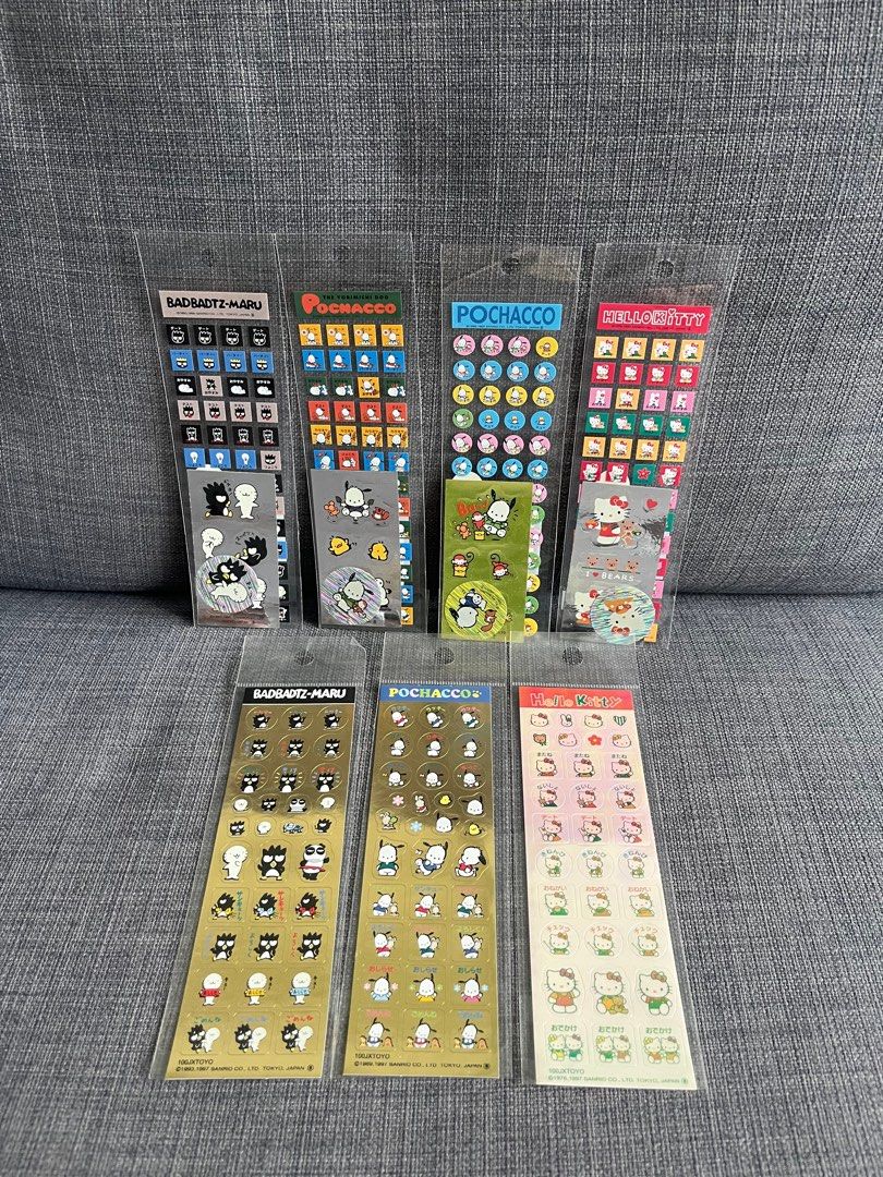 1pc Hello Kitty Sticker Sheet | Badtz Badz Maru | Pochacco | Sanrio ...