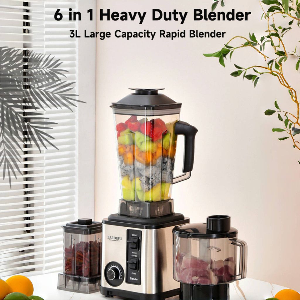 3L Blender with Grinder High Speed Mixer 6 in 1 9500w Heavy Duty ...