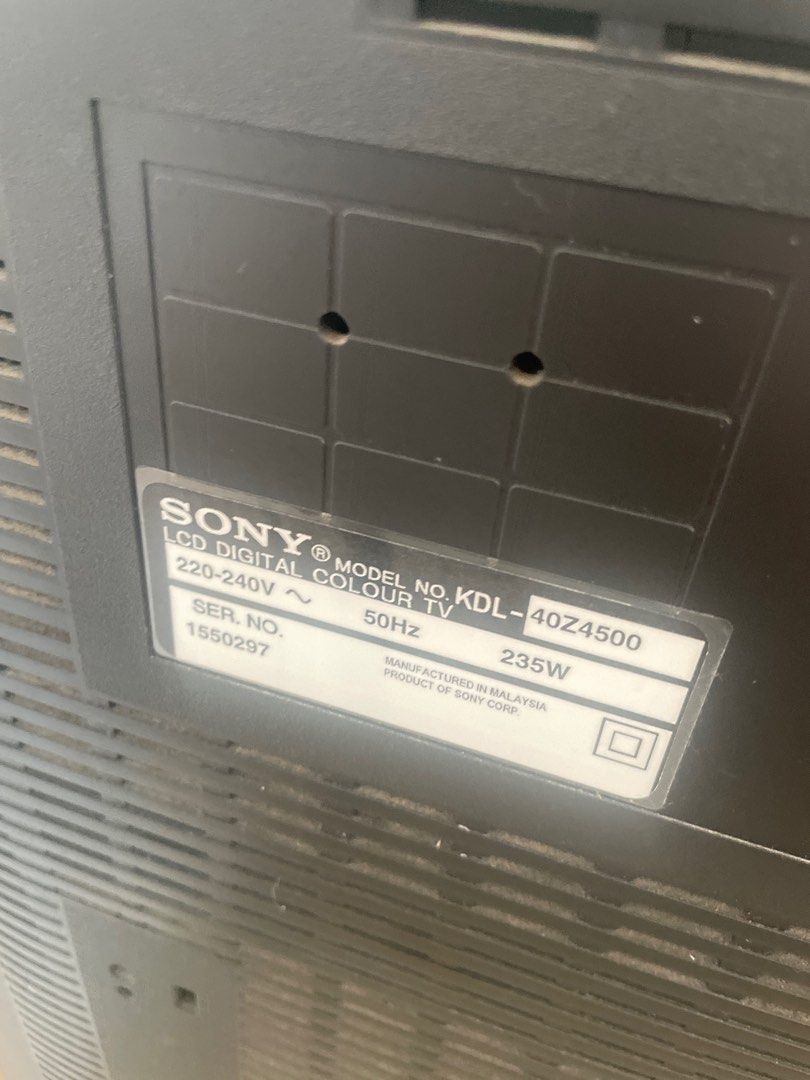 上門拎 自備大隻佬 已壞 閃紅燈 Sony LCD Digital Colour TV 電視, 家庭電器, 電視 & 其他娛樂, 電視 ...