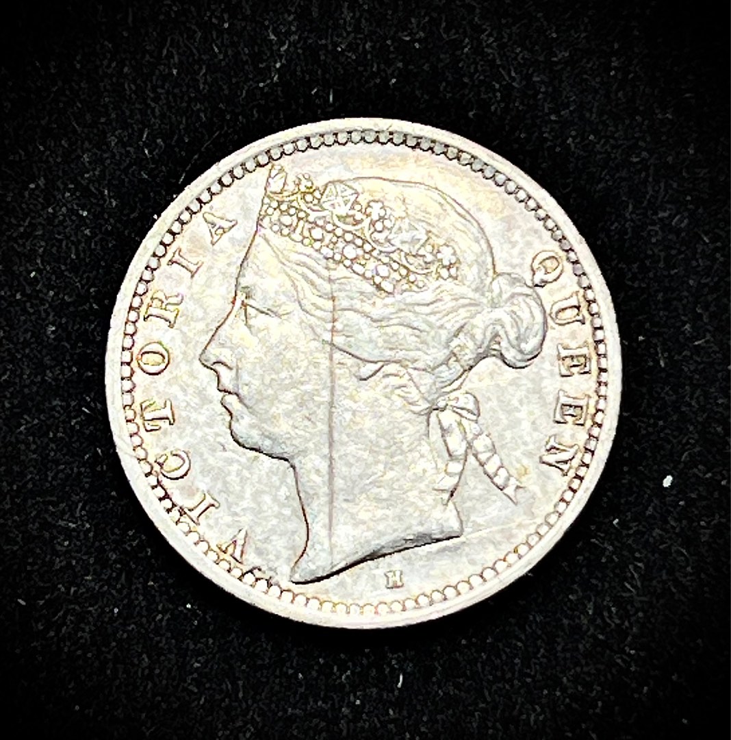 1900-H Olden British Straits Settlements Queen Victoria TEN 10-Cents ...