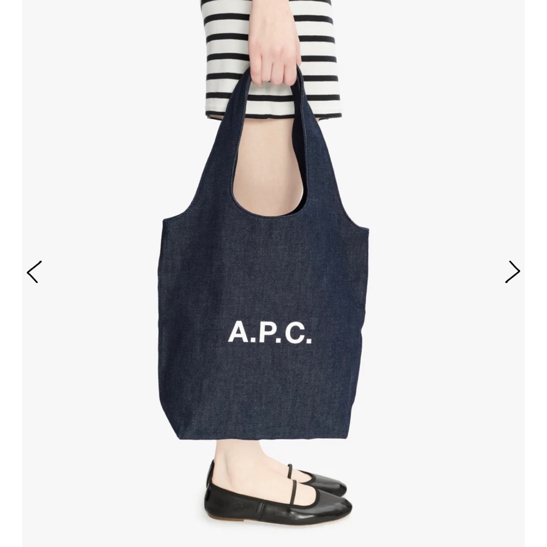 APC Ninon Tote Bag - Denim (Small), Luxury, Bags & Wallets on Carousell