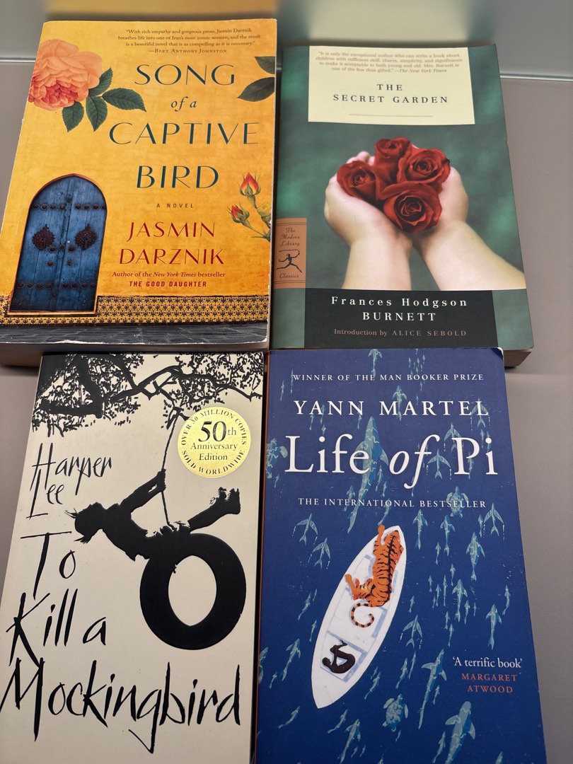 Assorted Books - Song of a Captive Bird, Life of Pi, etc., Hobbies ...