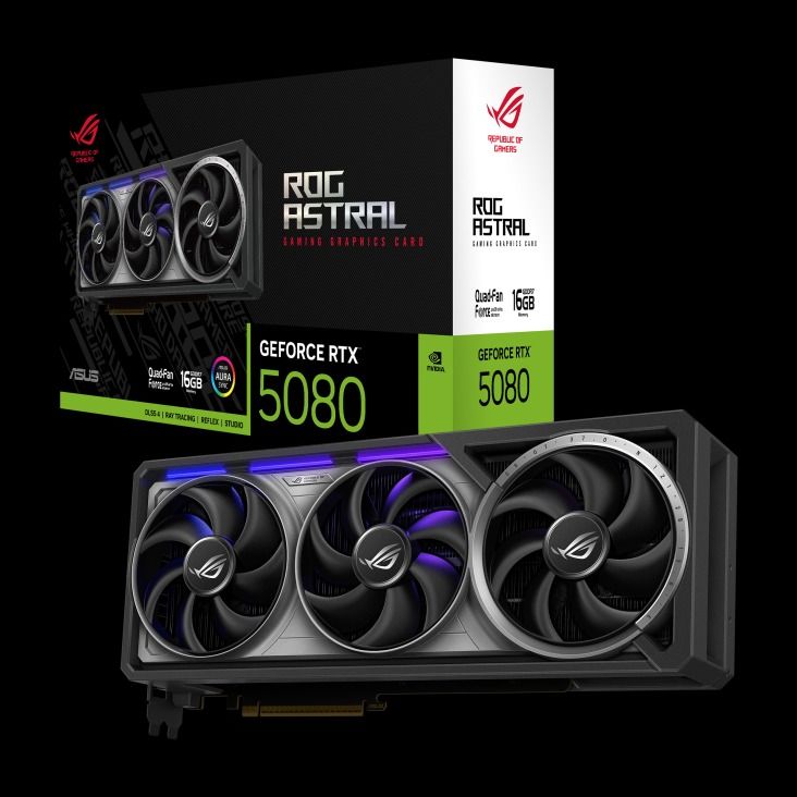 ASUS ROG Astral RTX™ 5080 16GB GDDR7 | Quad-Fan | Blackwell GPU | 8K ...
