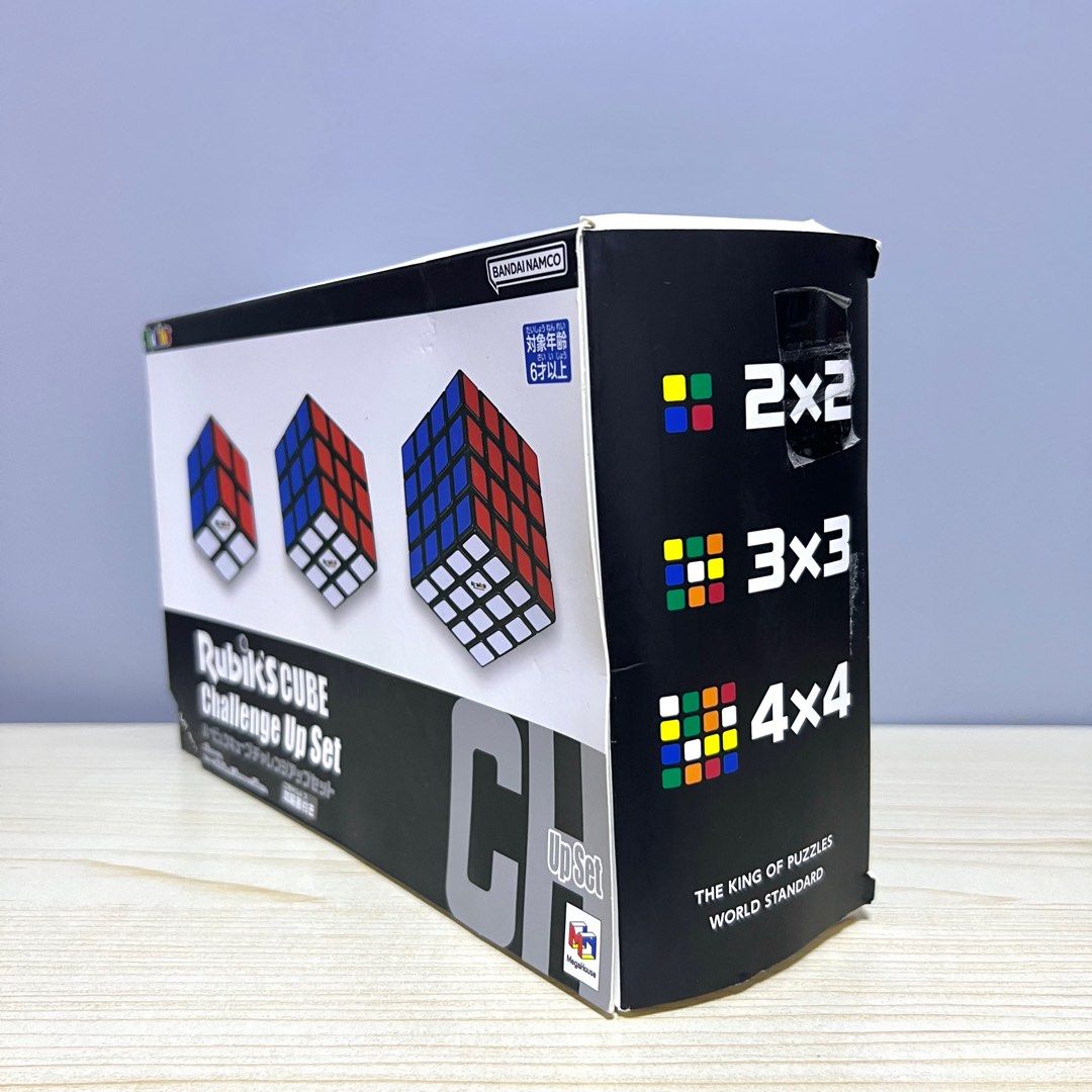 Bandai Namco MegaHouse Rubik's Cube Challenge Up 3-Piece Set (dented ...