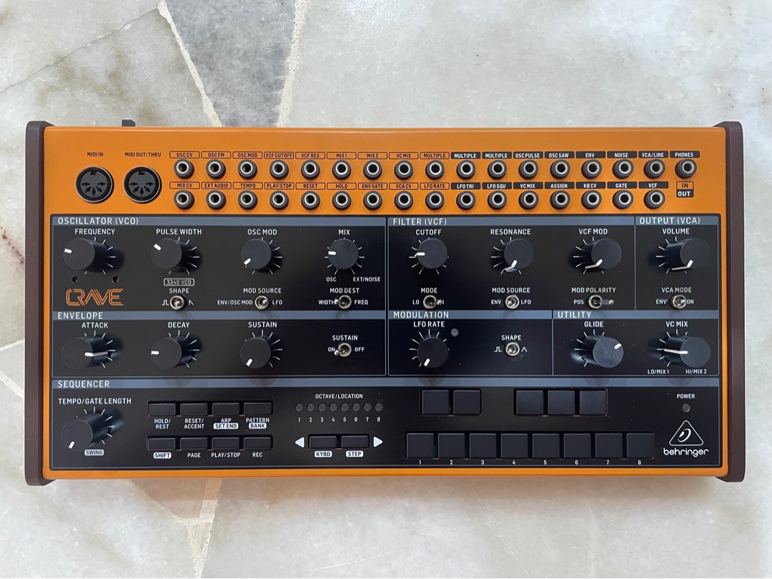 Behringer Crave Analog Synthesizer with Sequencer, Hobbies & Toys ...