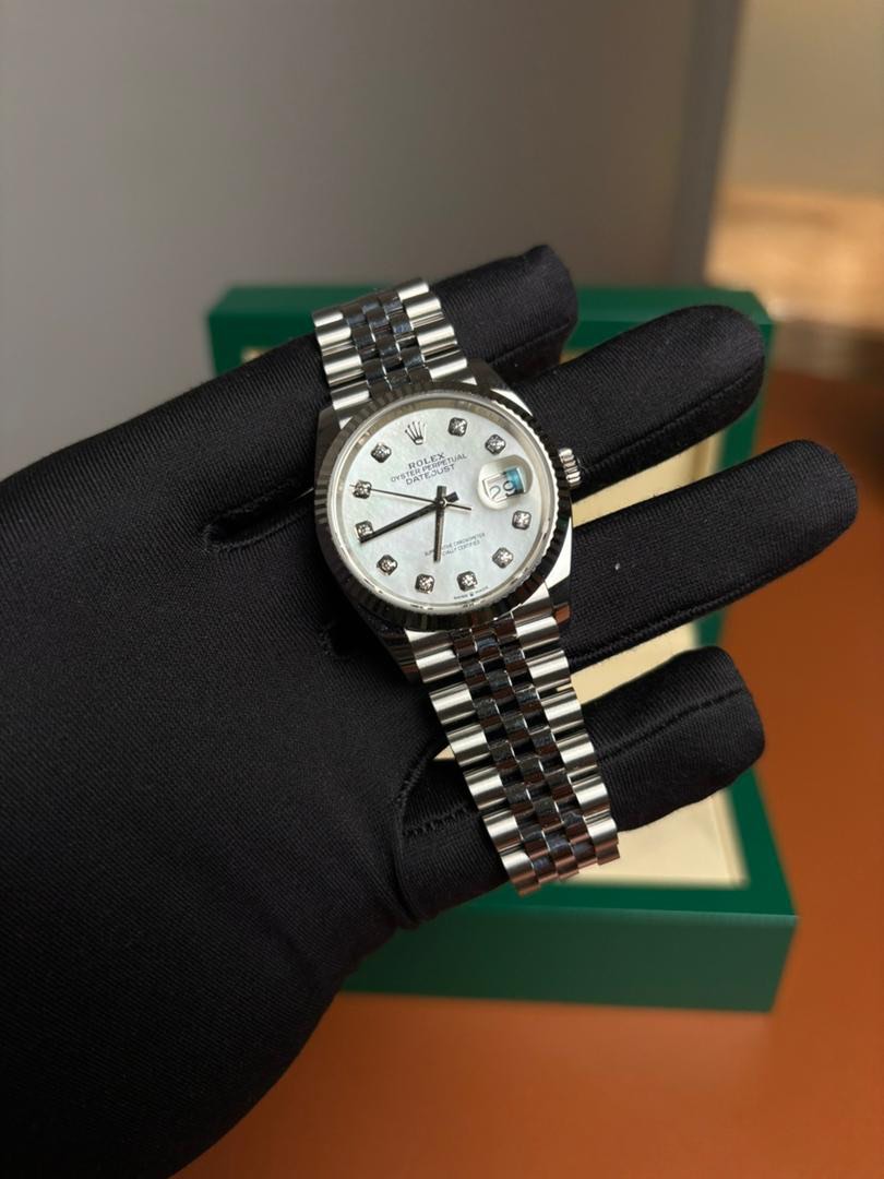 (Brand New) Rlx Datejust 36mm 126234 White Mother of Pearl Jubilee 2025 ...