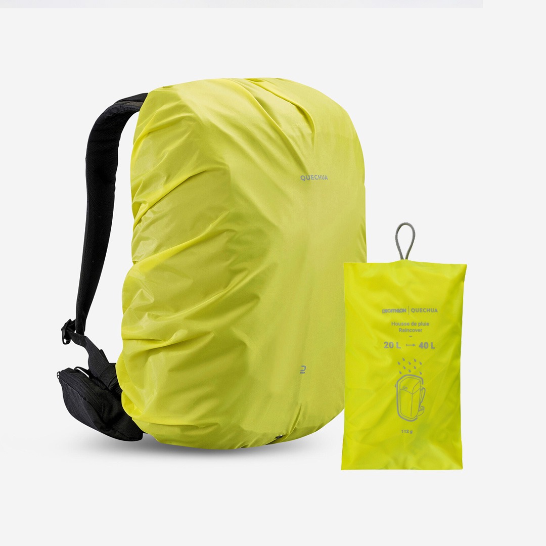 Decathlon Quechua Backpack Waterproof Rain Cover 20-40L Bright Yellow ...