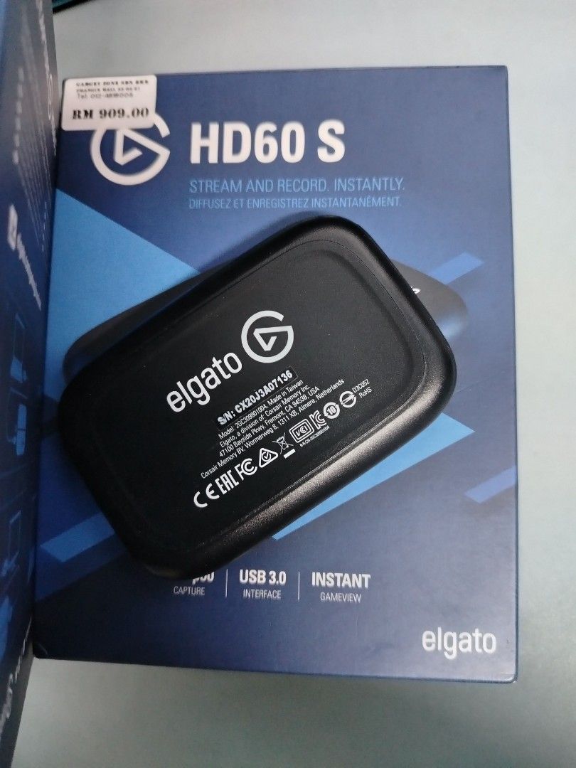 Elgato HD60 S Capture Card, Computers & Tech, Parts & Accessories ...