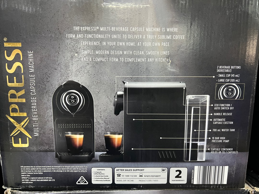 Expressi Multi-Beverage Capsule Machine, TV & Home Appliances, Kitchen ...