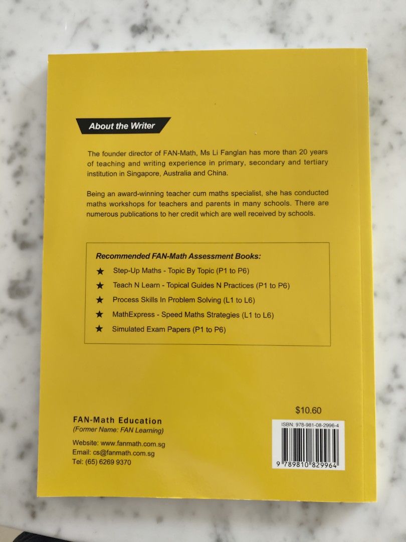 FAN-Math PSLE Preliminary Examinations Assessment Book, Hobbies & Toys ...