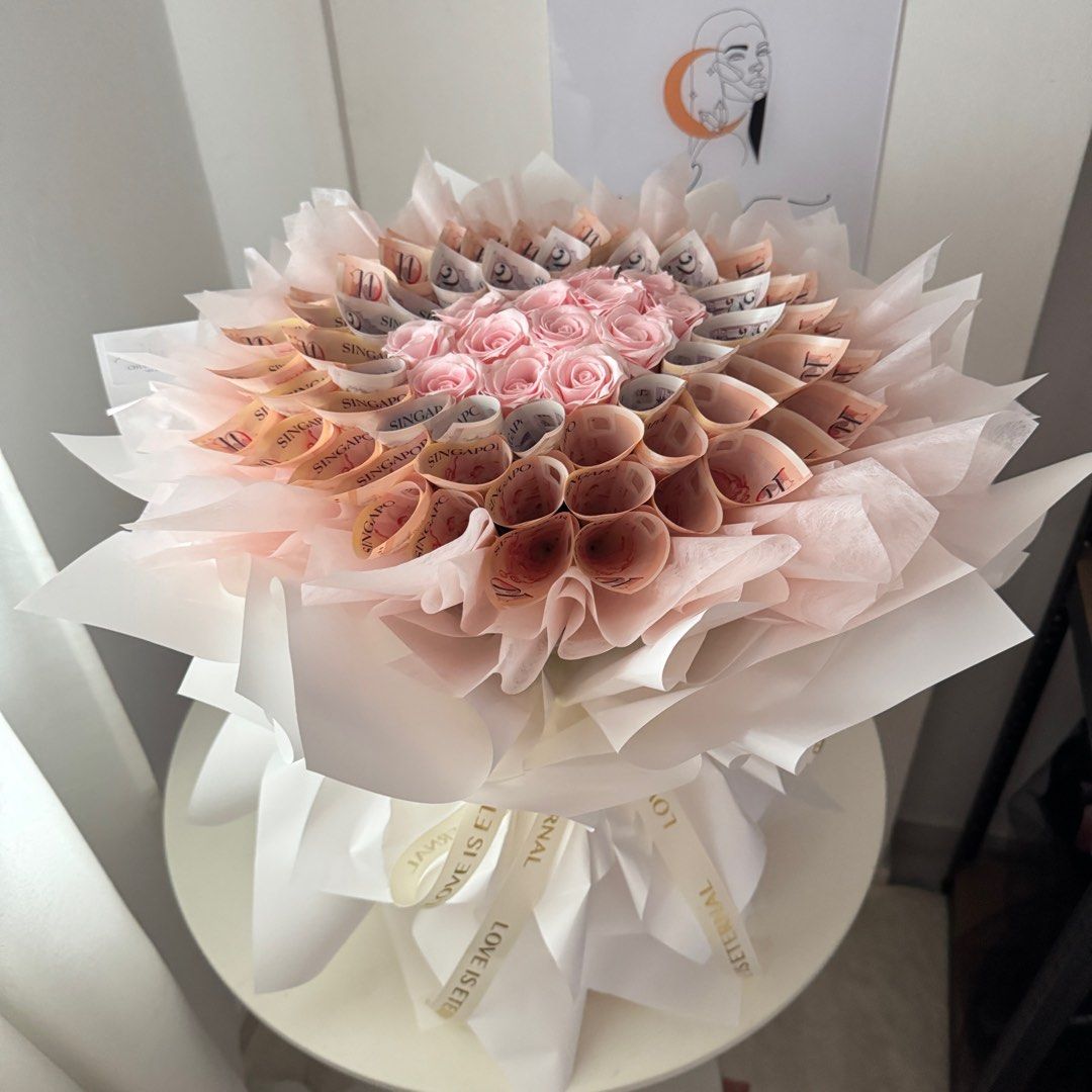 🚚FREE DELIVERY‼️🌹Money Bouquet $520 Cash Notes Bouquet 1:1 Premium Soap ...