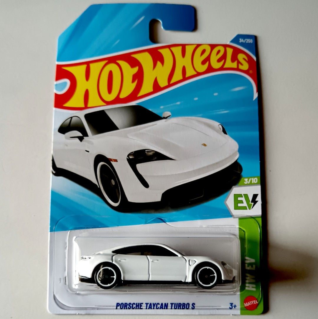 HOT WHEELS CASE B 2026 Porsche Taycan Turbo S White, Hobbies & Toys ...
