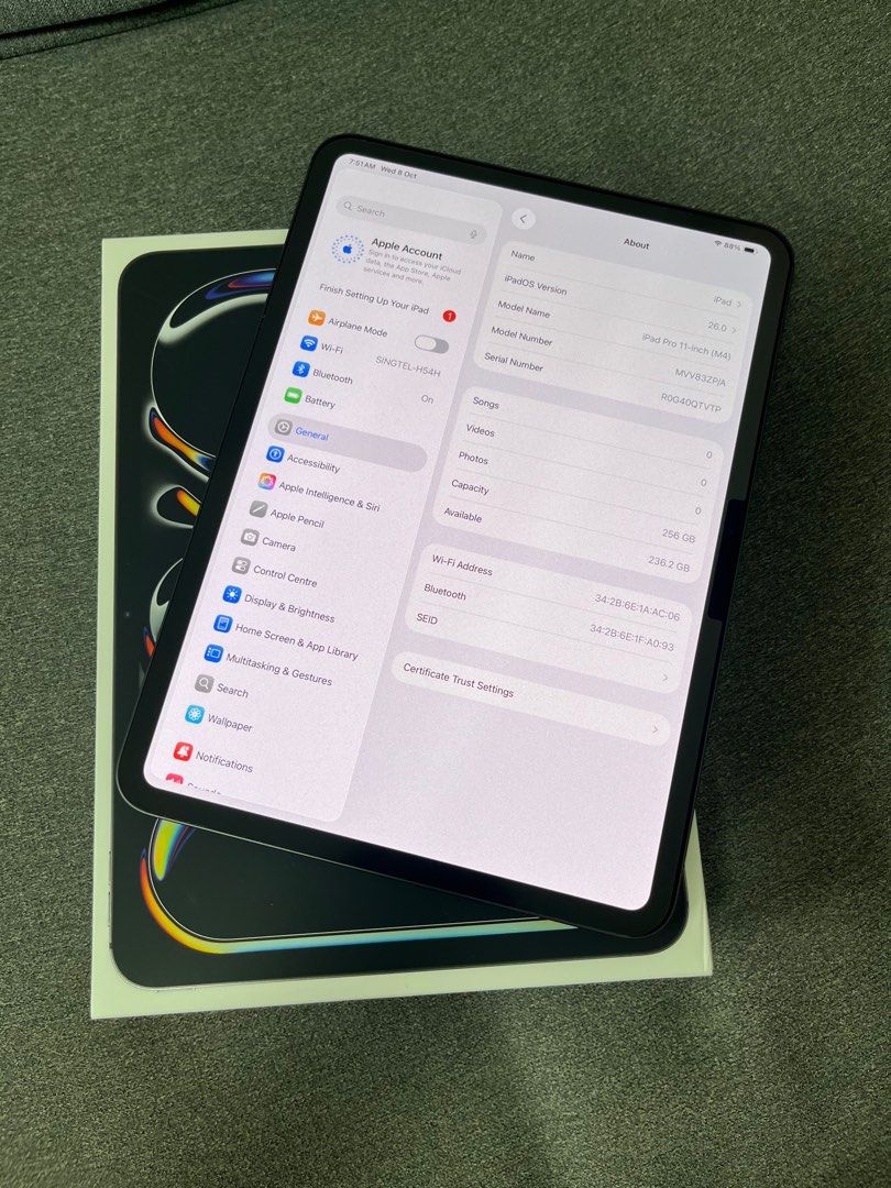 iPad Pro (M4) 11" WiFi (2024) Space Black 256GB, Mobile Phones ...