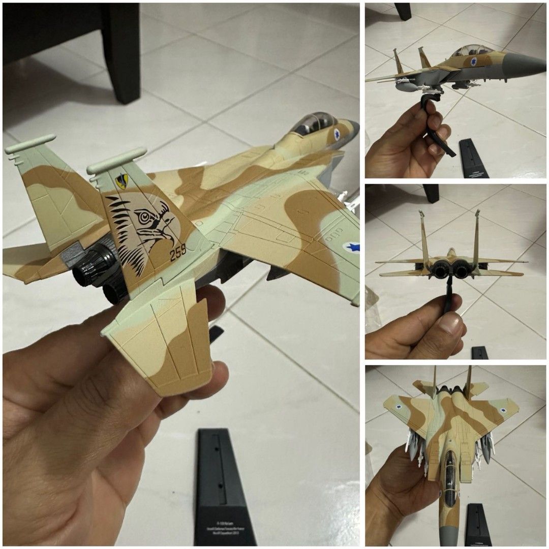 Jet Fighter Jet Plane Army F-4EJ Kai Phantom F15 Tomcat 1/100 scale diecast Air Force IDF JASDF ...