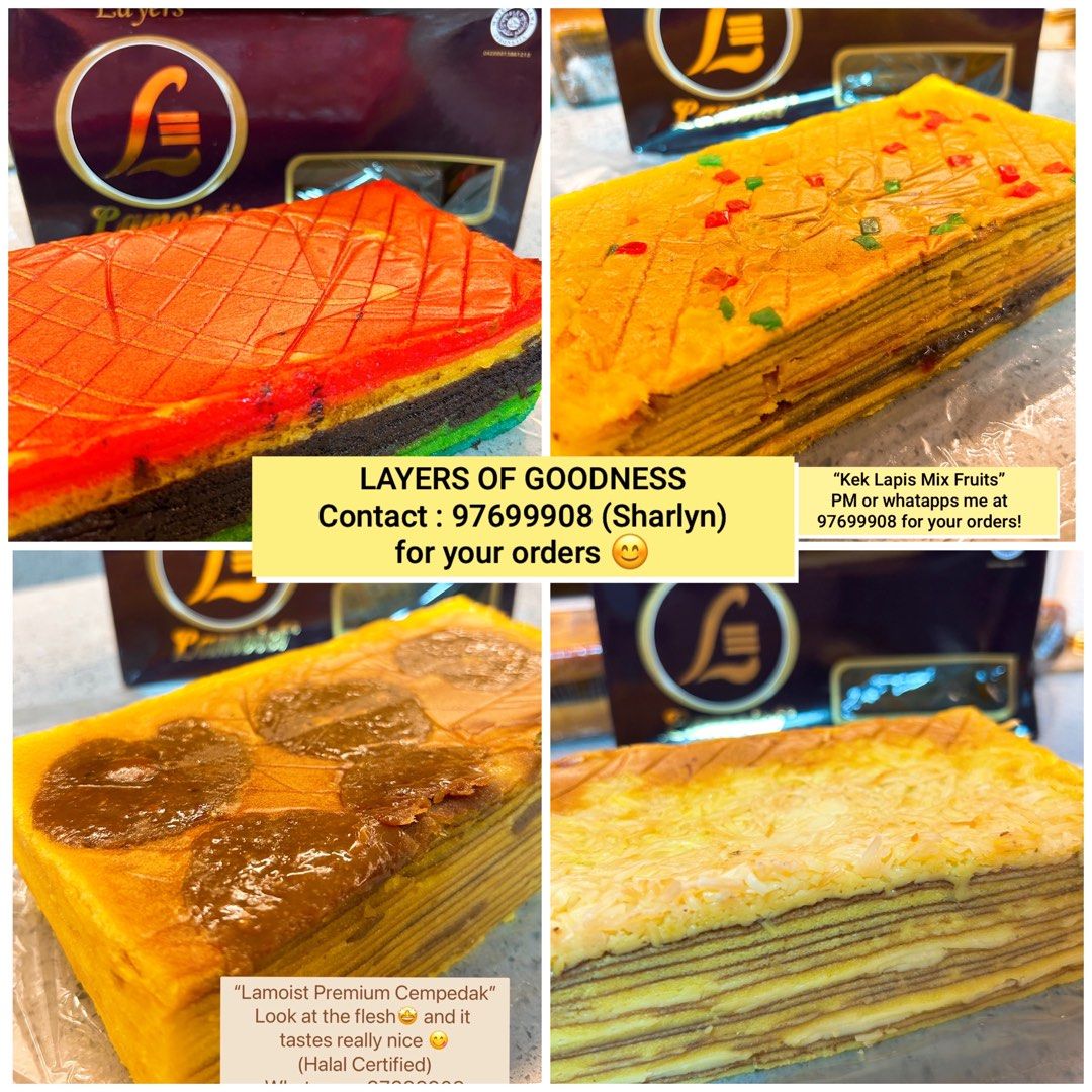 🍰KEK/KUEH LAPIS/BIKA AMBON/PINEAPPLE TART FROM BATAM INDONESIA ...