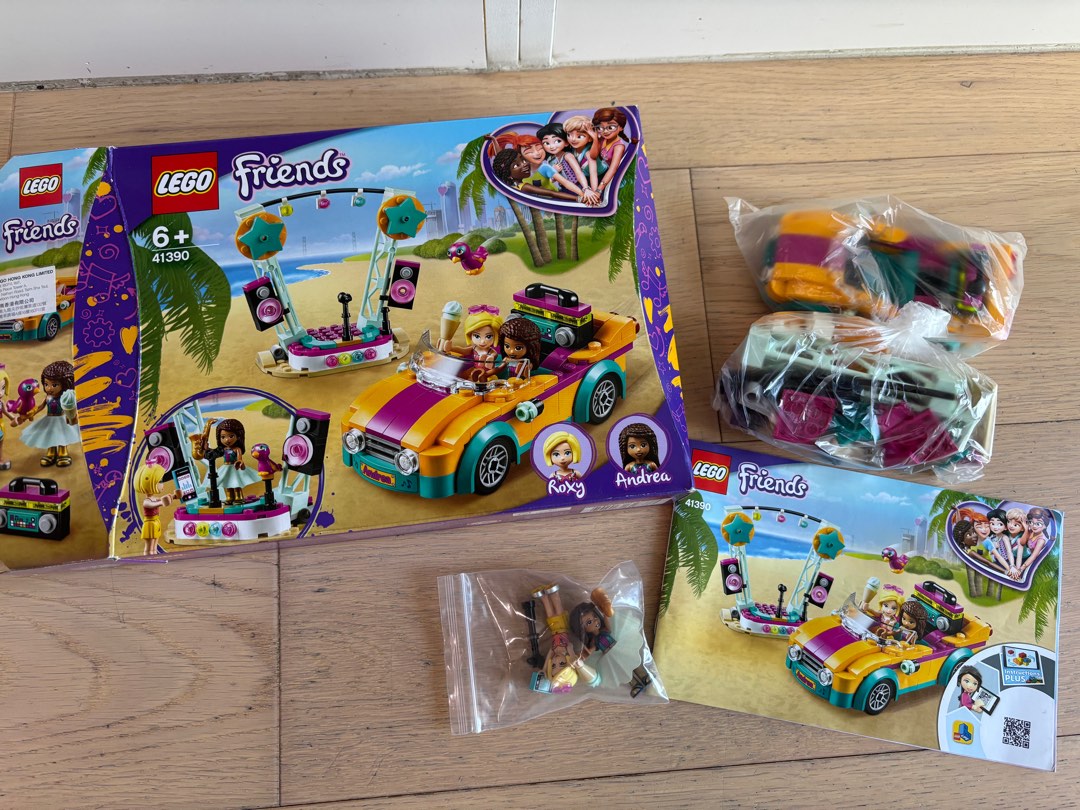 LEGO Friends 41390 Beach Party Car 齊，連盒，連說明書, 興趣及遊戲, 玩具 & 遊戲類 - Carousell