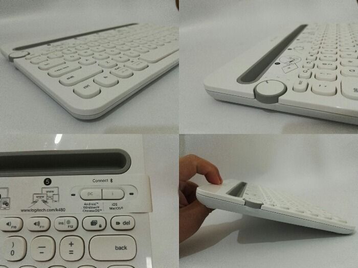 LOGITECH K480 BLUETOOTH MULTI 3 DEVICE WIRELESS KEYBOARD WITH BOX ...