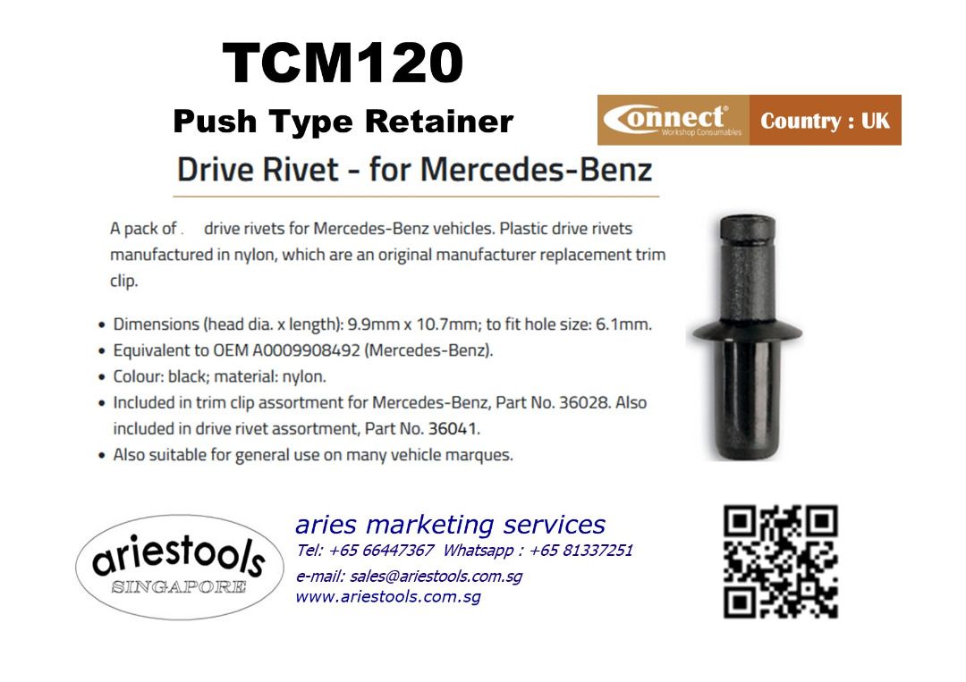 Mercedes Benz Trim Fixings & Fasteners, Screw Rivet, Push Type Retainer ...
