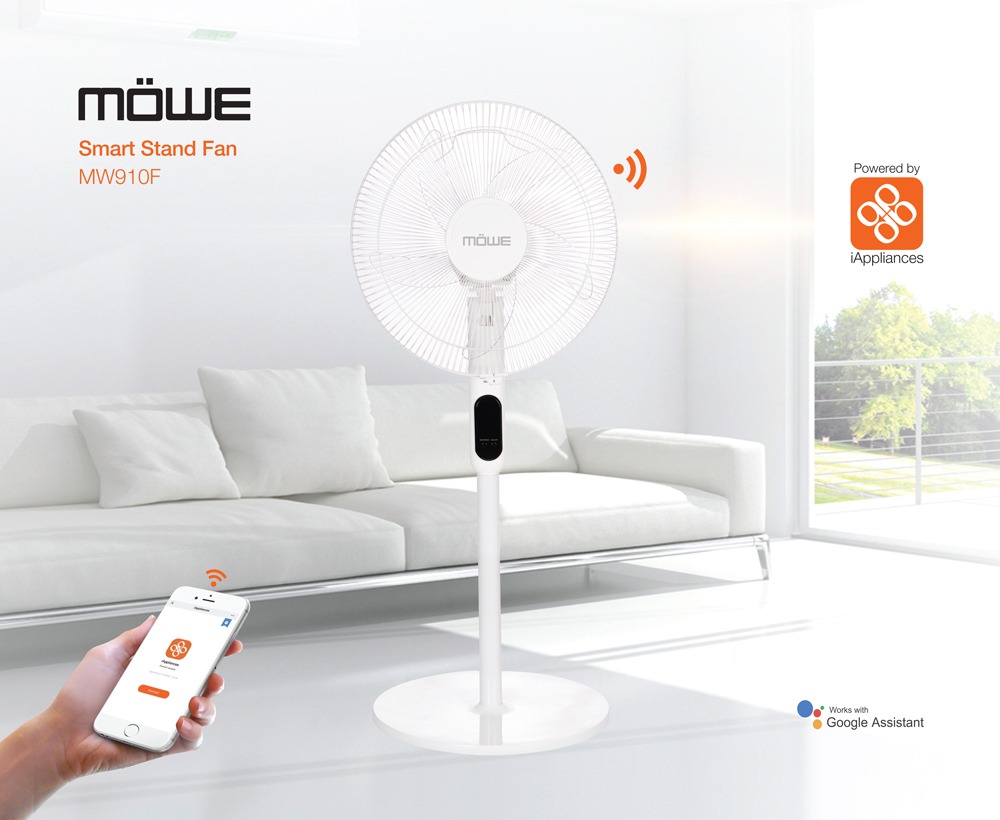 MOWE 16″ SMART Stand Fan with Remote / Wi-Fi [$69 > $58], Furniture ...