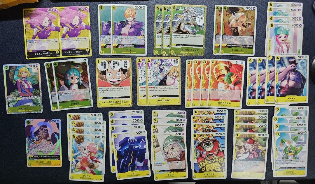 《One piece tcg》Sell op 13 yellow card set for $4, Hobbies & Toys, Toys & Games on Carousell