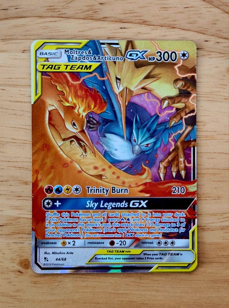 Pokémon Legendary Trio Birds GX, Hobbies & Toys, Toys & Games on Carousell