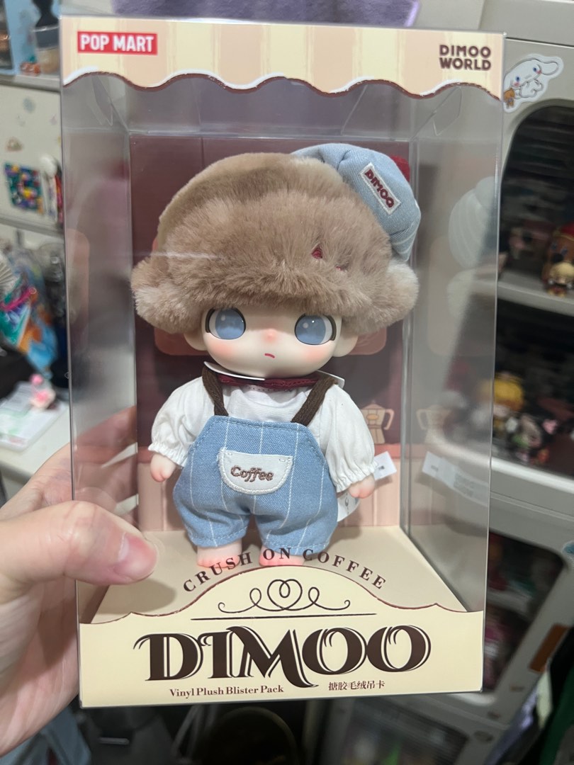 POP MART DIMOO Crush on Coffee Series - Vinyl Plush Blister Pack Action ...