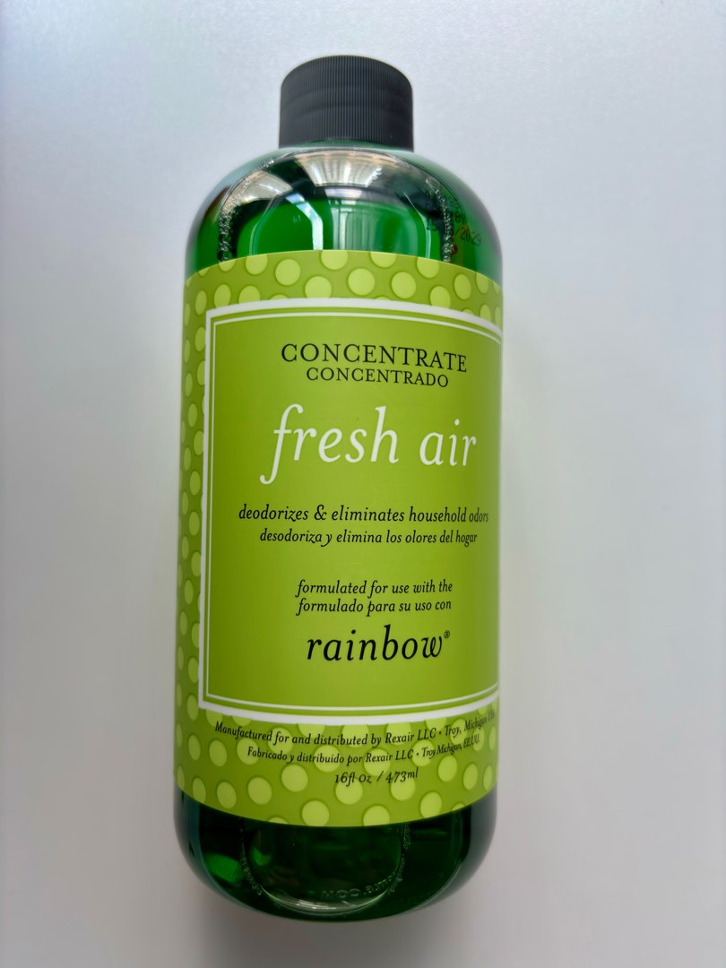 Rainbow 吸塵機專用消毒液 Fresh Air Concentrate 16oz, 家庭電器, 空氣清新機及抽濕機 - Carousell