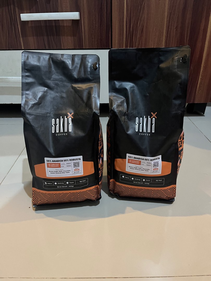 Sakha Coffee 50% Arabica 50% Robusta Biji Kopi, Makanan & Minuman ...