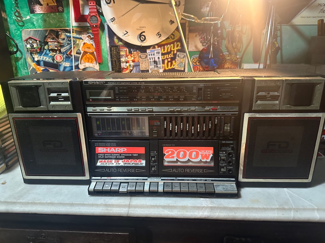 Sharp portable hifi component WF 939, Hobbies & Toys, Collectibles ...
