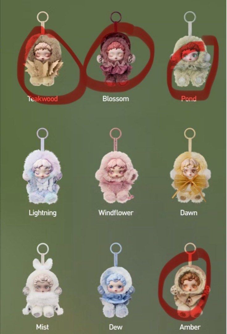 SKULLPANDA L'impressionnisme Series Plush Pond teakwood amber blossom ...