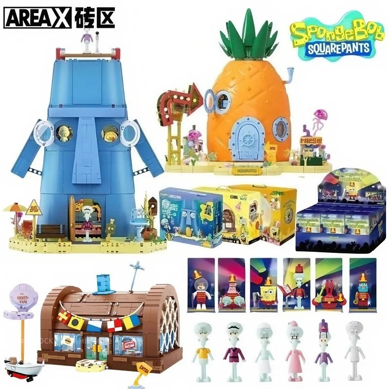 SpongeBob SquarePants Series Anime Building Blocks Tentacles's Stone ...