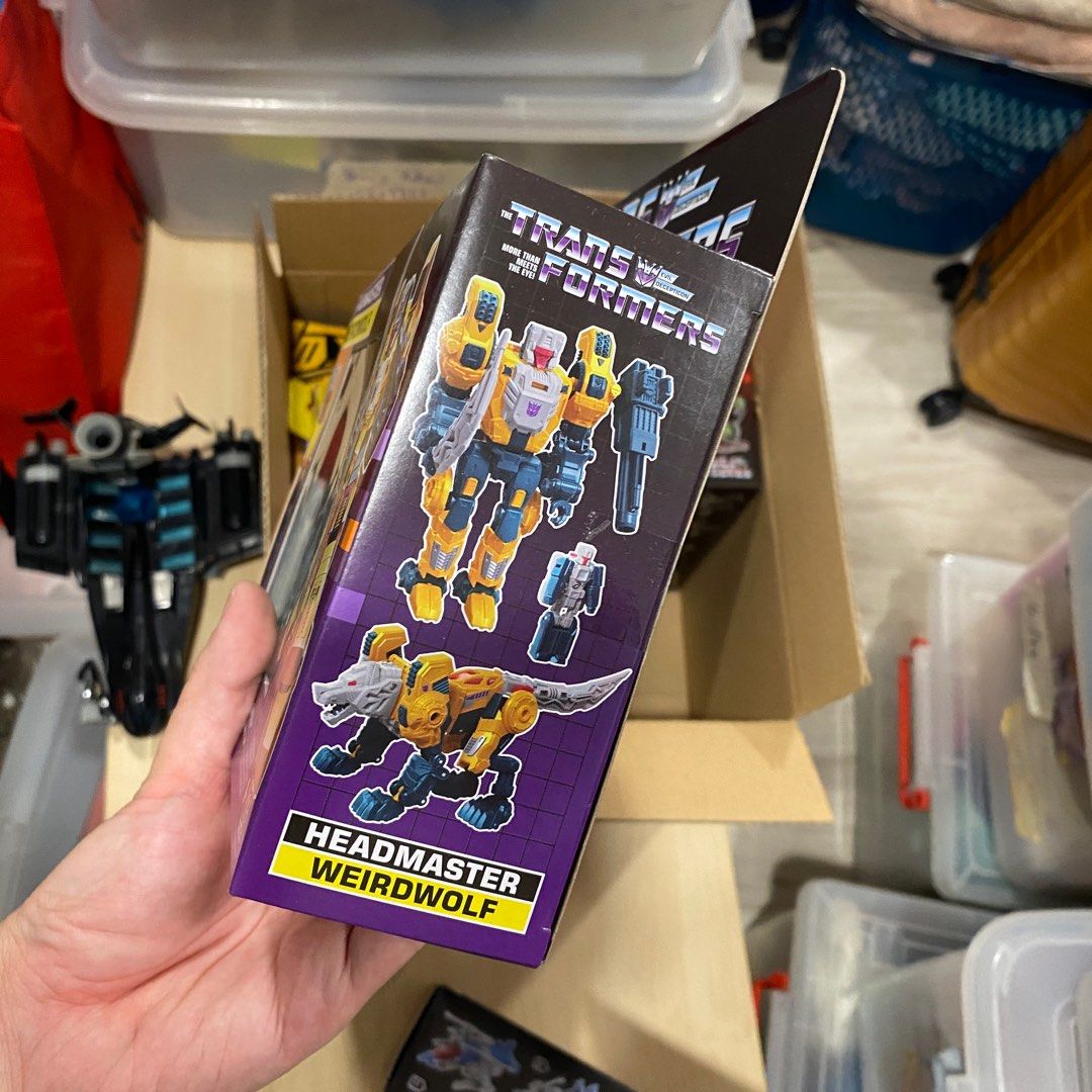 Transformers Weirdwolf Wolfwire G1 Headmaster Takara LG Titans Return ...