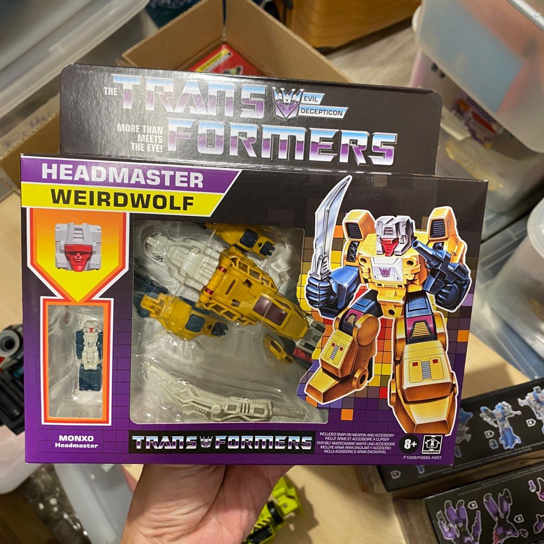 Transformers Weirdwolf Wolfwire G1 Headmaster Takara LG Titans Return ...