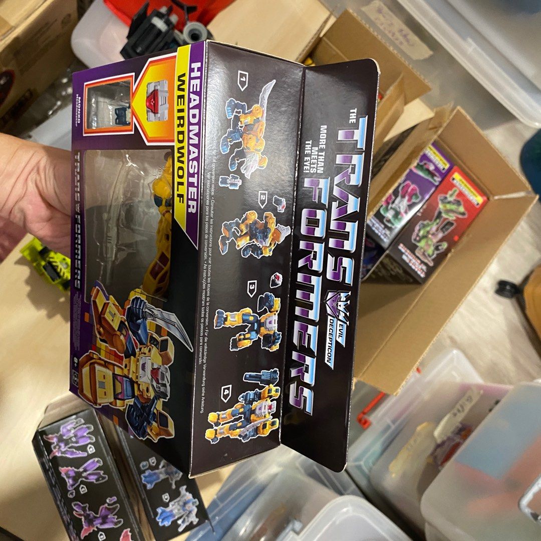 Transformers Weirdwolf Wolfwire G1 Headmaster Takara LG Titans Return ...