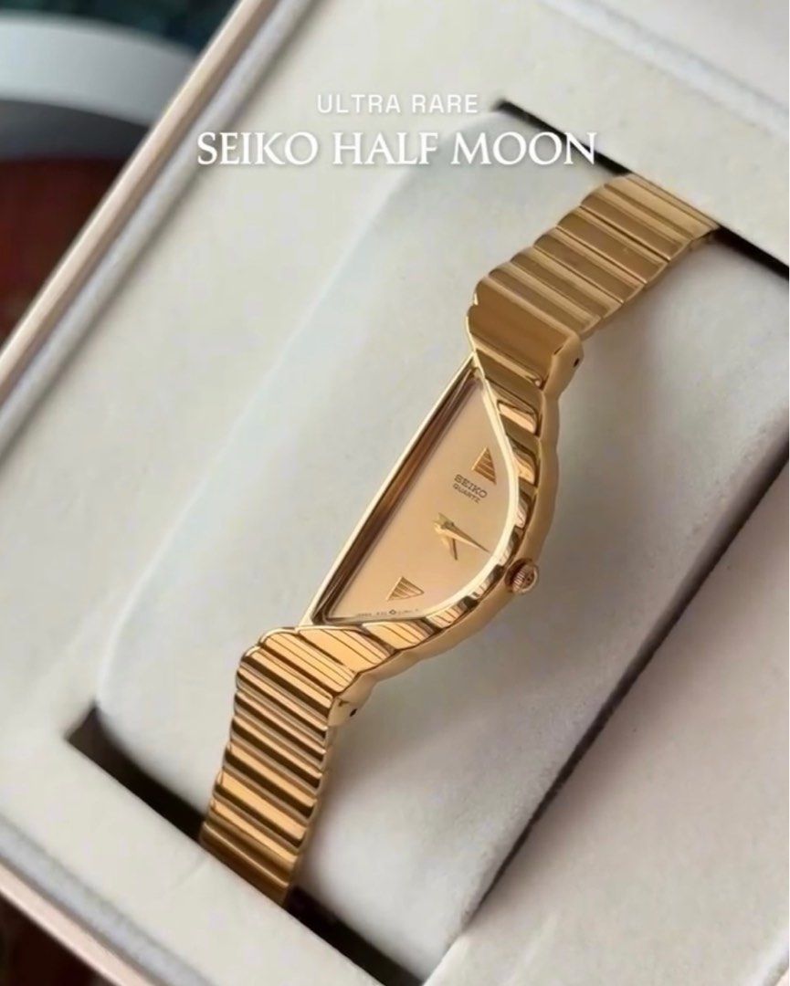 SOLD Ultra Rare Seiko Half Moon Watch, Women's Fashion, Watches ...