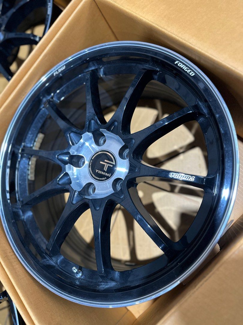 Used 18 original TOMMI rim and used tyres 225/45/18 mastersteel (75% ...