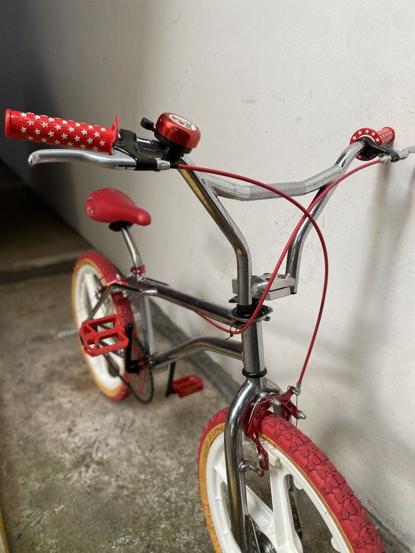 Vintage GT BMX Bike - Red and Chrome, Sports Equipment, Bicycles ...