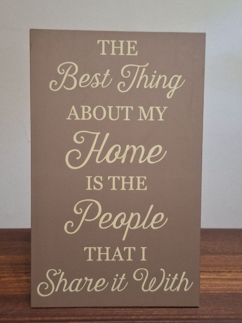 Wooden Wall Plaque 🖼, Furniture & Home Living, Home Decor, Wall Decor ...