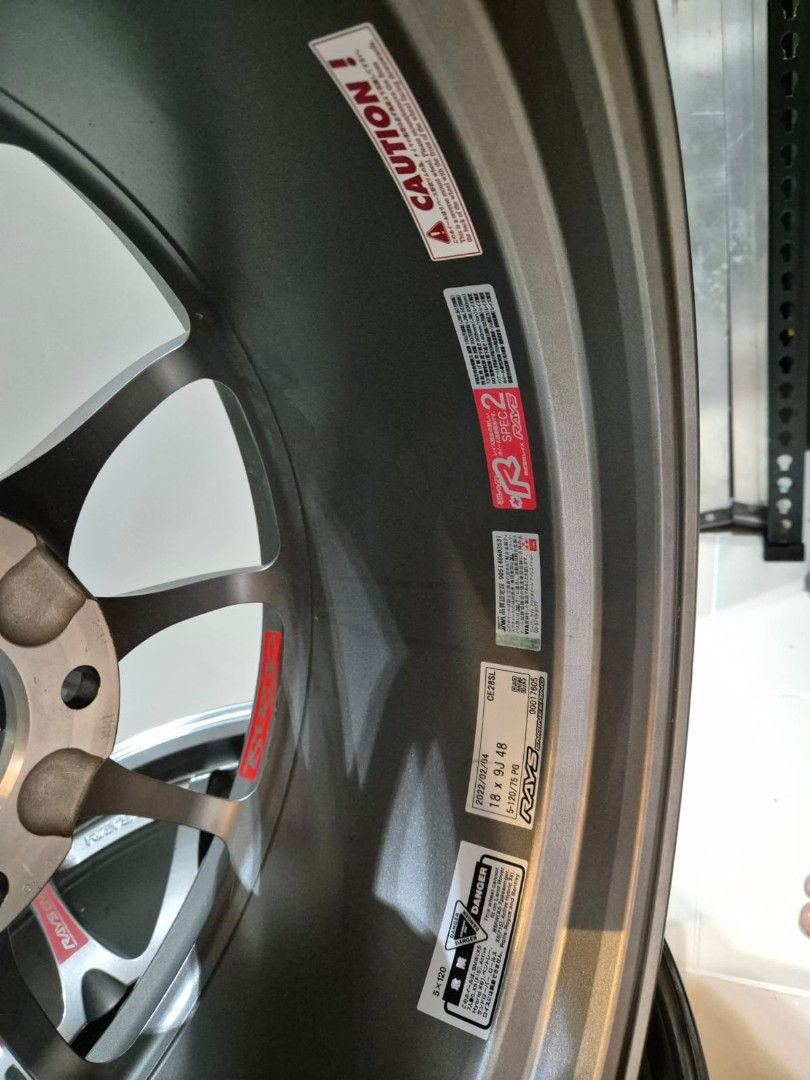 18 x9J Rays Engineering Volks Racing CE28SL forged rims Not replica ...