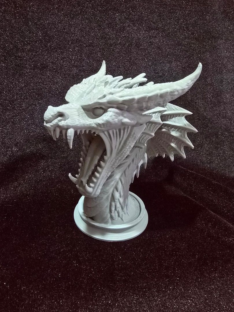 3D Printed Dragon Head Sculpture, Hobbies & Toys, Religious Items on ...