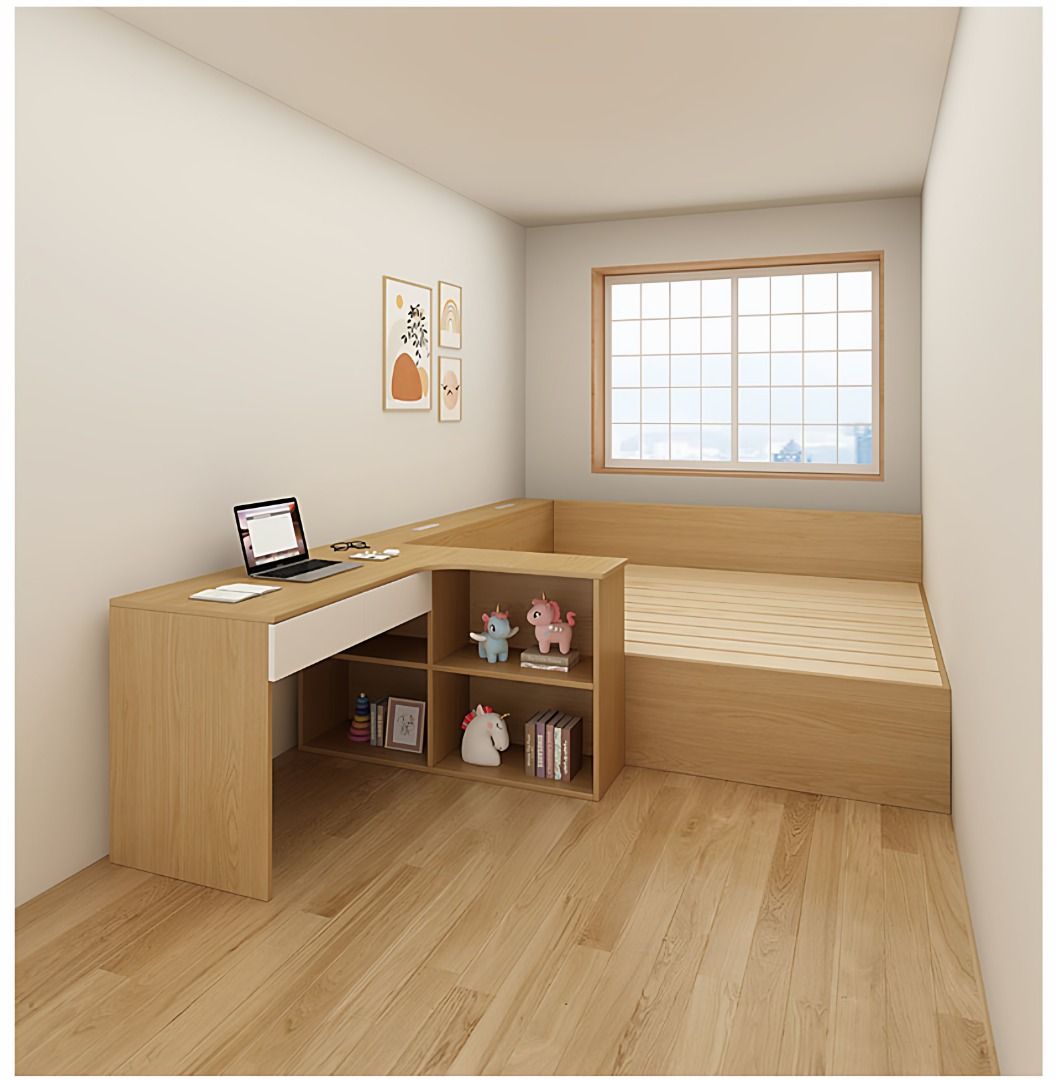 小戶型訂製 (全新包送貨）榻榻米 上下床設計 床架 儲物床 床褥 bed Bunk bed design 高架床loft bed 特快發貨🔥碌 ...