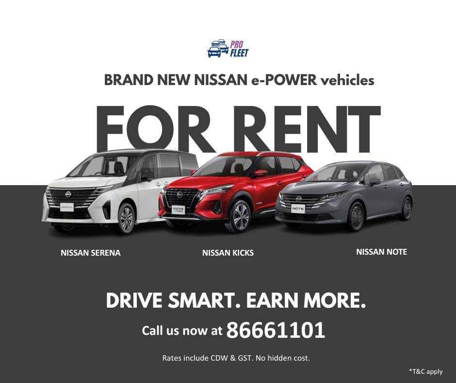 🚗 PHV CAR FOR RENT – BRAND NEW NISSAN NOTE / SERENA / KICKS e-POWER! 12 ...